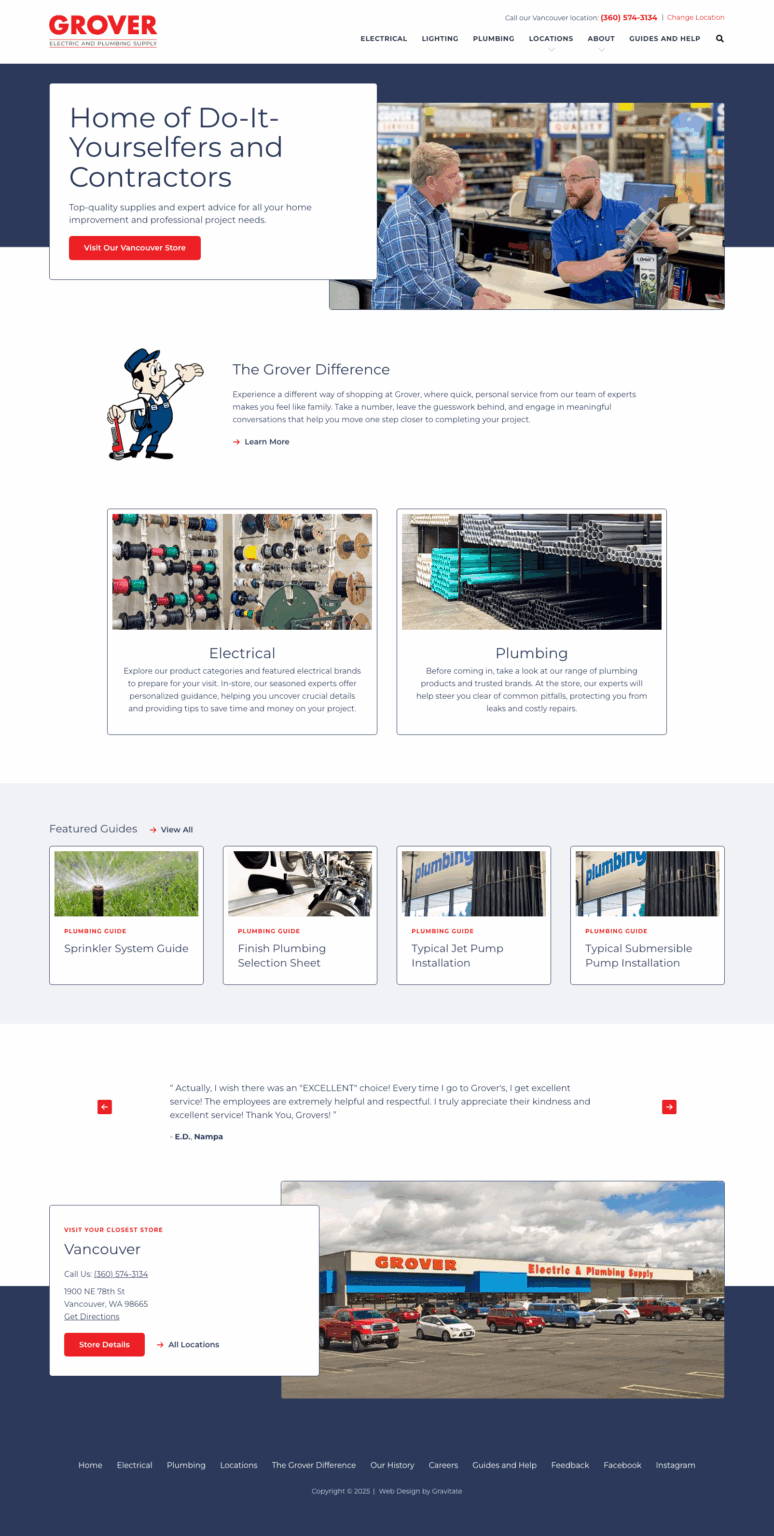 Case Study: Grover Electric | Gravitate